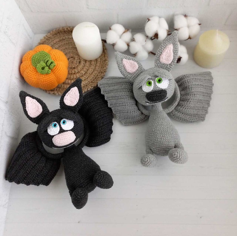 English Crochet Pattern Halloween Baby Bat - Etsy