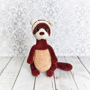 Ferret Crochet Pattern, Amigurumi Crochet Tutorial, Forest Animal Pdf ...