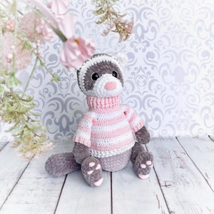 Ferret Crochet Pattern, Amigurumi Crochet Tutorial, Forest Animal Pdf ...