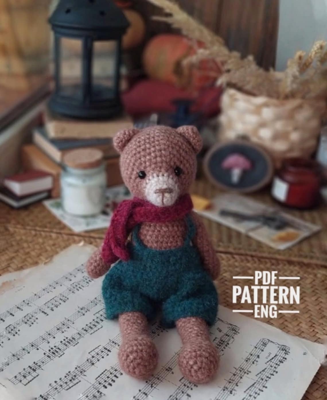 Crochet Bear Pdf Pattern Teddy Bear Amigurumi Tutorial - Etsy