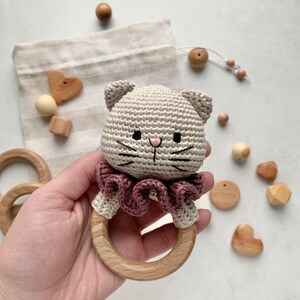 Cat Crochet Rattle Baby Toy Pattern PDF - Etsy