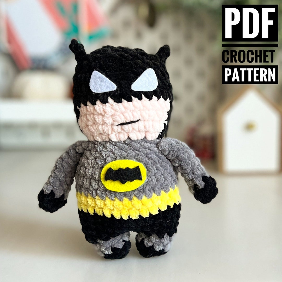 Crochet Pattern Super Hero Bat Amigurumi Bat Crochet Pattern Super Hero ...