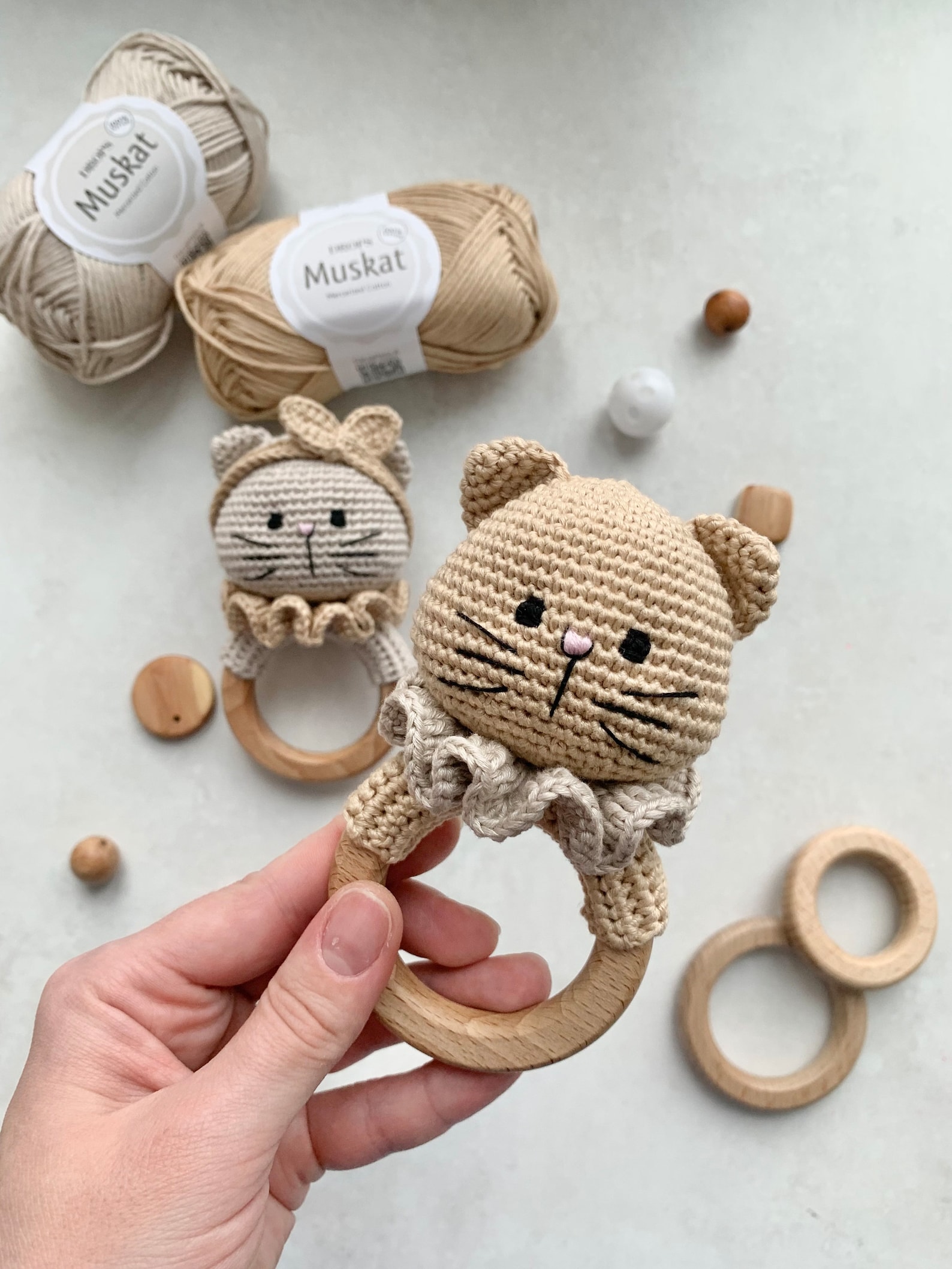 Cat Crochet Rattle Baby Toy Pattern PDF - Etsy