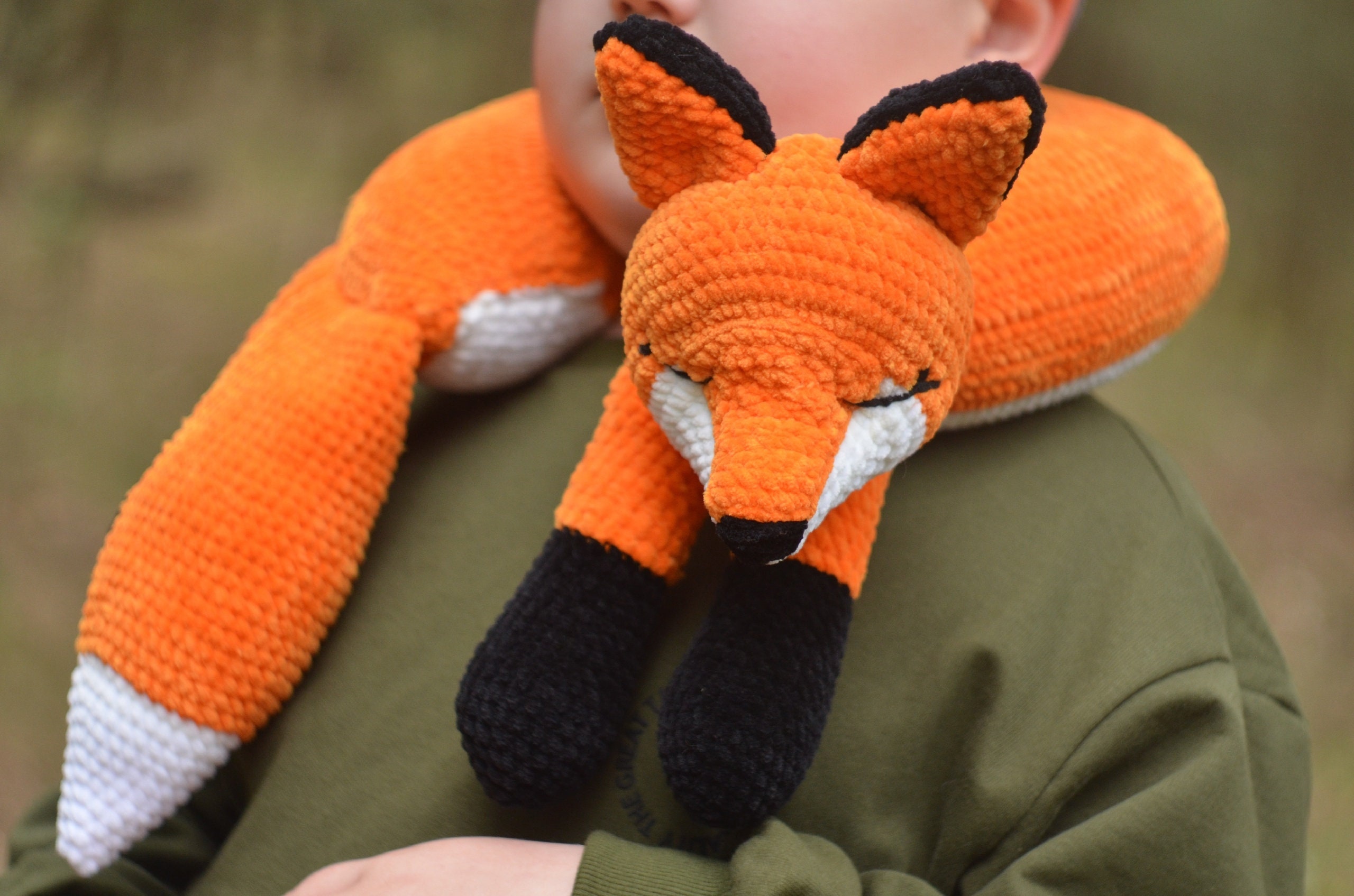 Crochet Fox Travel Pillow Pattern: English PDF - Etsy