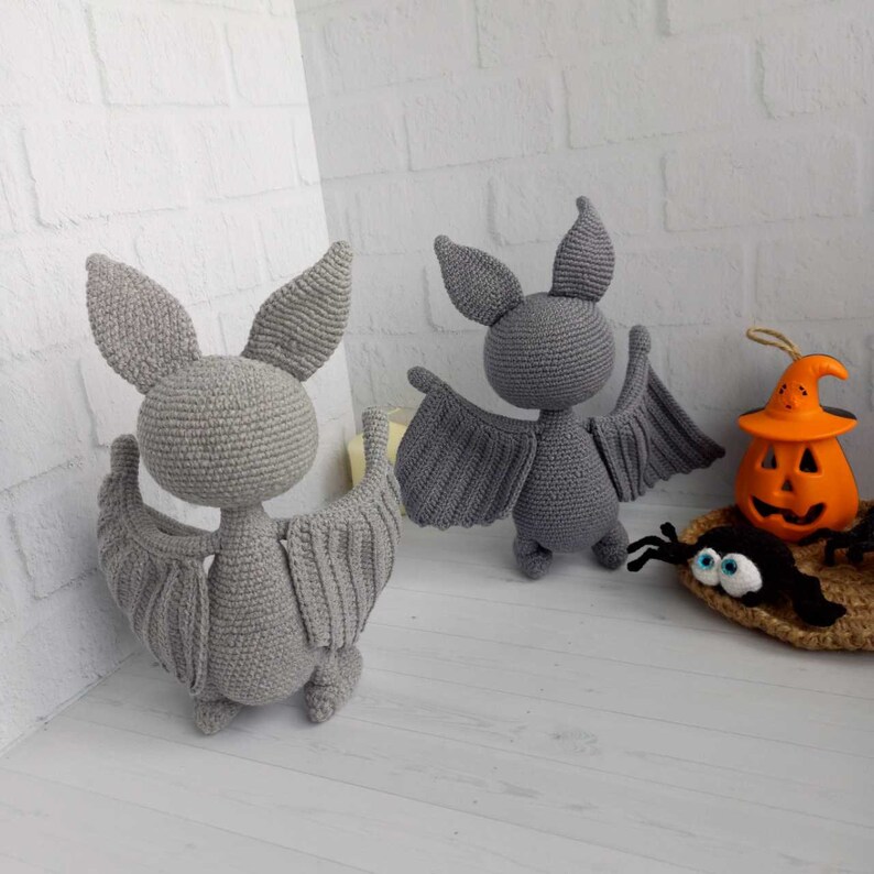 English Crochet Pattern Halloween Baby Bat - Etsy