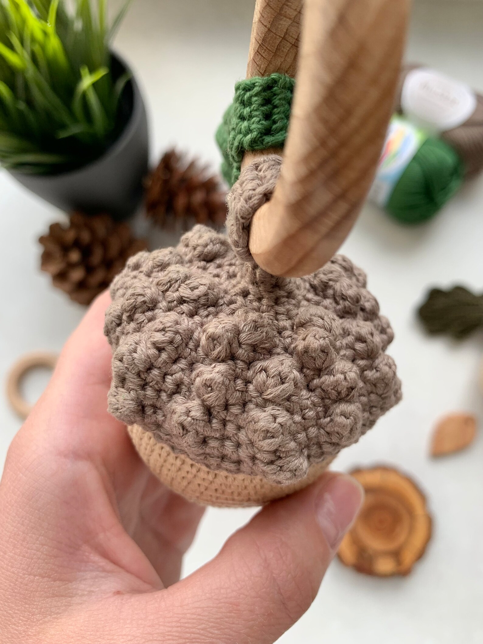 Acorn Crochet Rattle Baby Toy Pattern PDF - Etsy