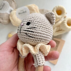 Cat Crochet Rattle Baby Toy Pattern PDF - Etsy