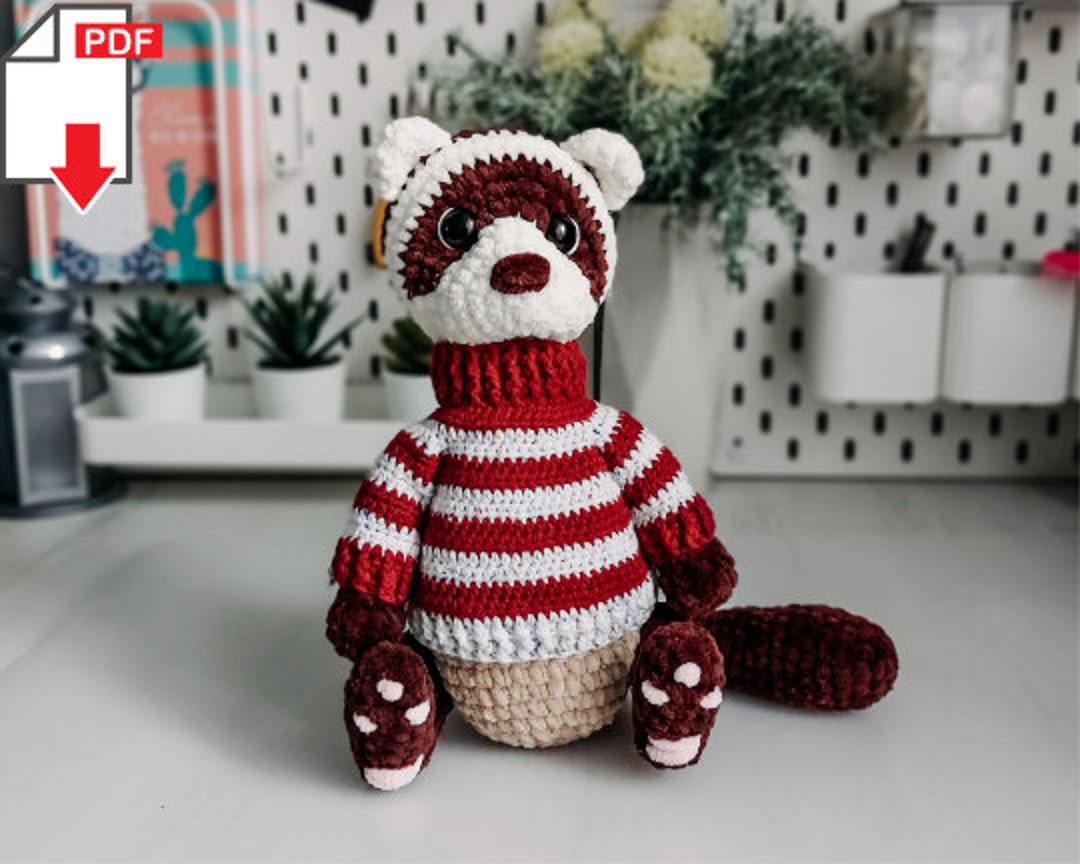Ferret Crochet Pattern Amigurumi Crochet Tutorial Forest - Etsy