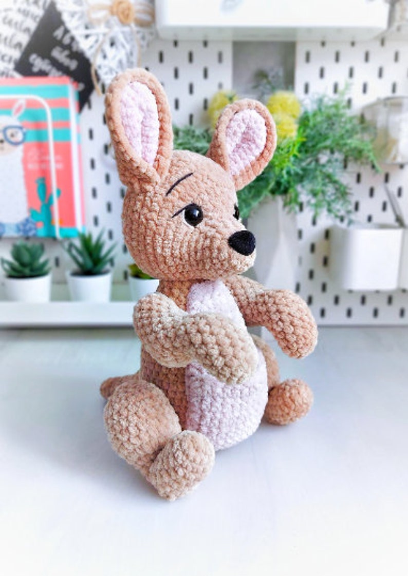 Kangaroo Amigurumi Crochet Pattern Stuffed Animal Toy Pattern - Etsy