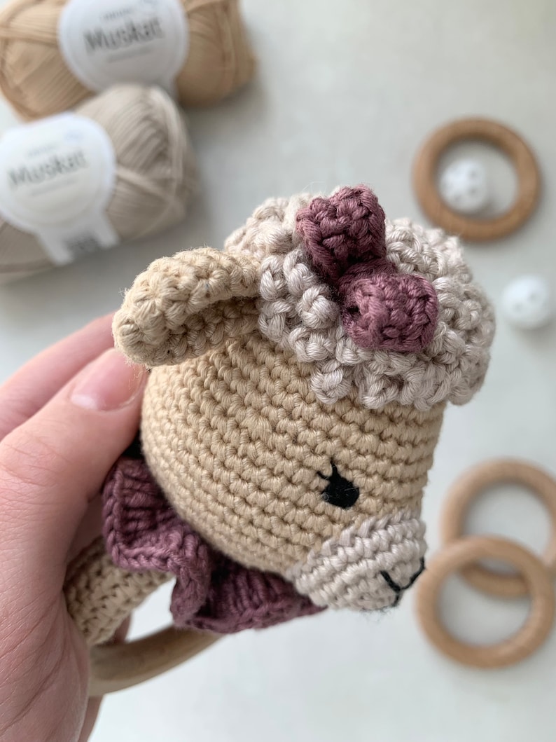 Lamb Sheep Crochet Rattle Baby Toy Pattern PDF - Etsy