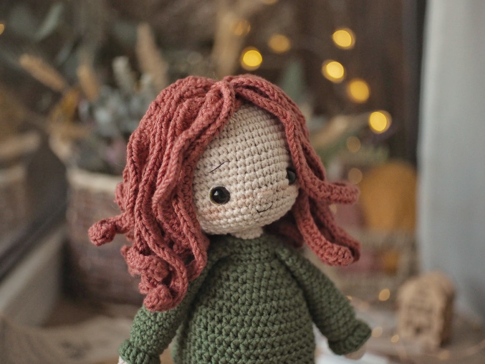 Crochet Doll PATTERN Amigurumi Human Girl Red Haired Curly - Etsy