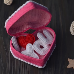 Heart Shaped Box Crochet Pattern, Valentine's Day - Etsy