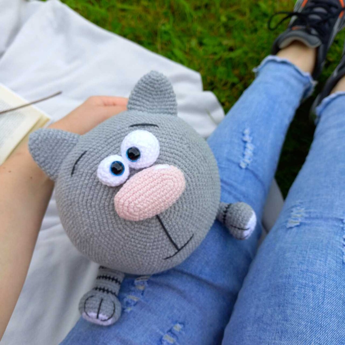 Crochet Pattern Pillow-roller Lazy Cat - Etsy