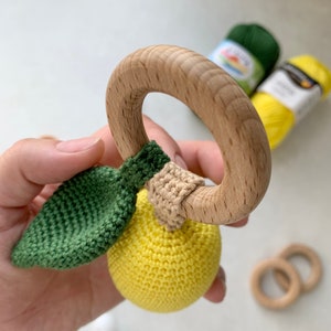 Lemon Crochet Rattle Baby Toy Pattern PDF - Etsy