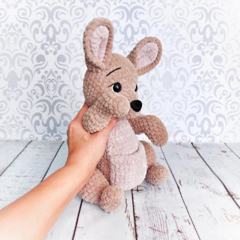 Kangaroo Amigurumi Crochet Pattern Stuffed Animal Toy Pattern - Etsy