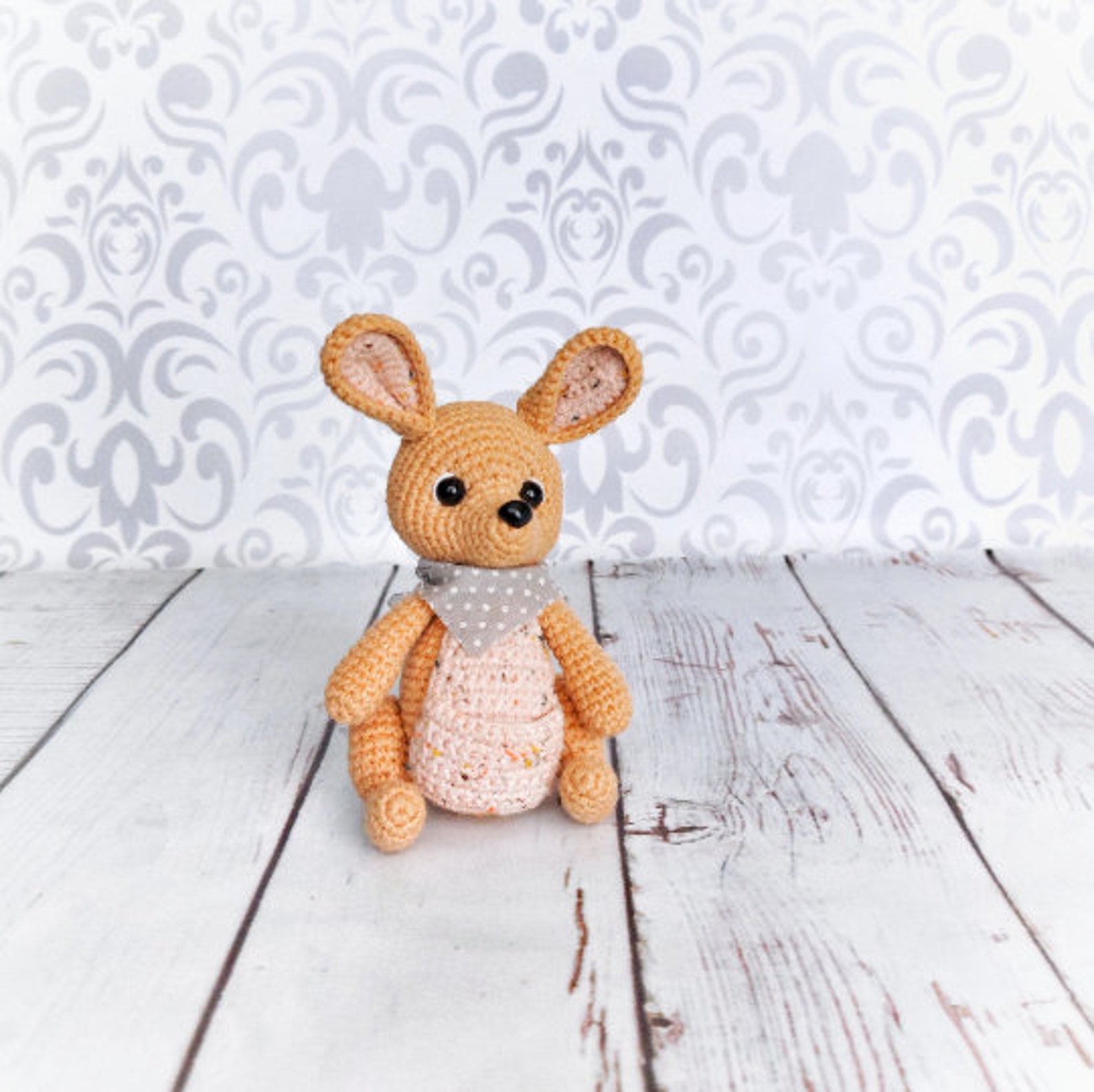 Kangaroo Amigurumi Crochet Pattern Stuffed Animal Toy Pattern - Etsy