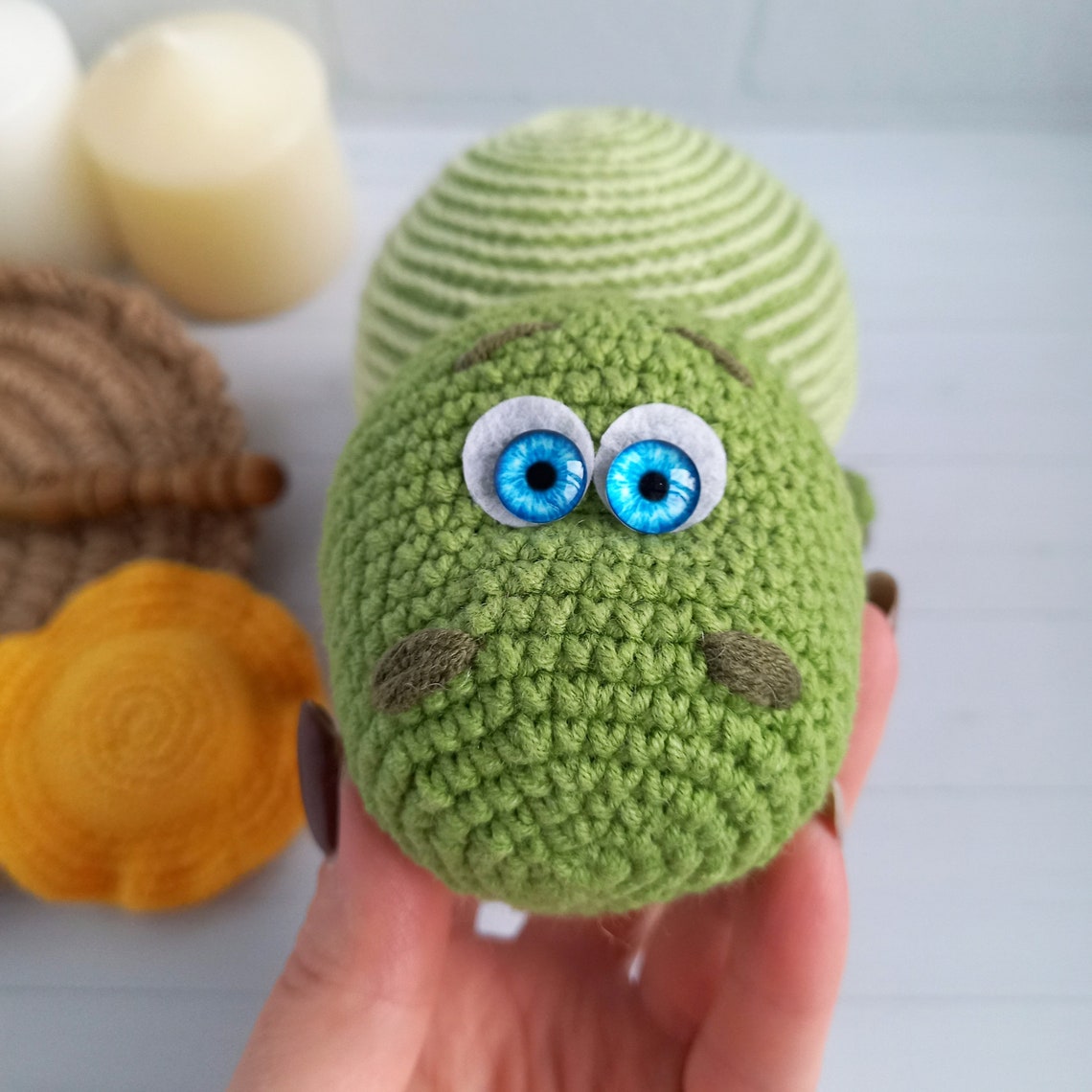 English Crochet Pattern Amigurumi Little Turtle - Etsy