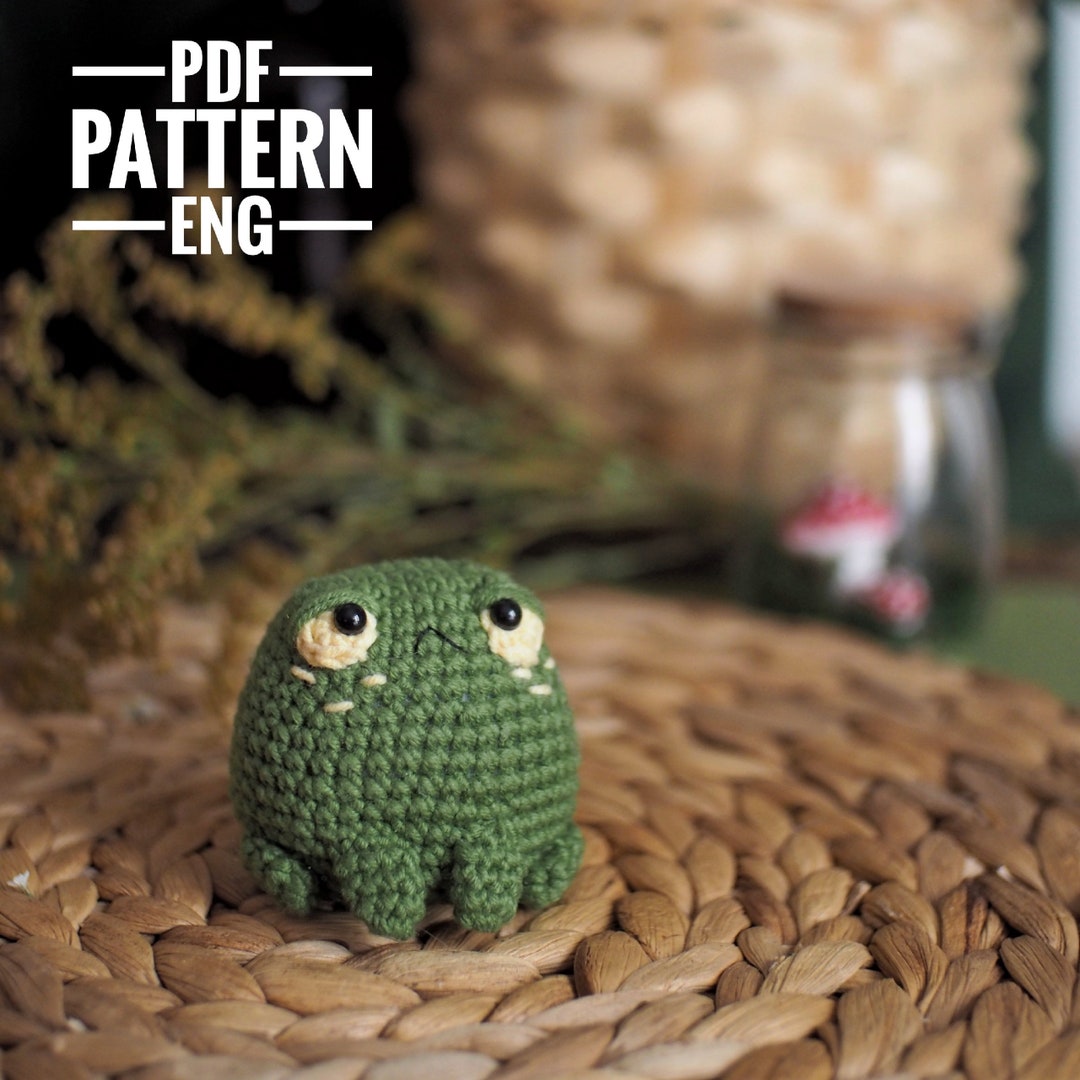 Crochet Pattern Toad Amigurumi Tiny Grumpy Frog English Pdf - Etsy