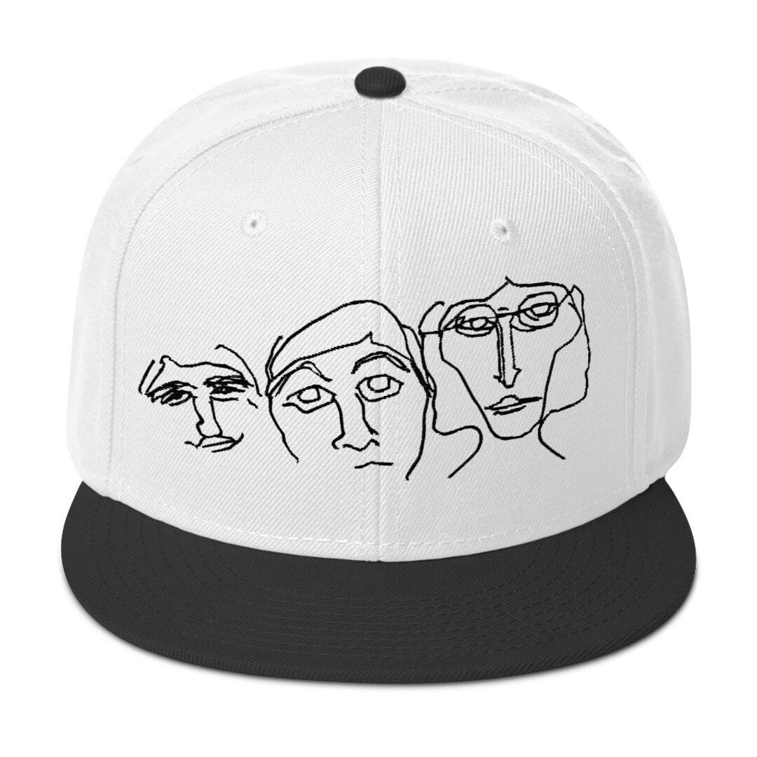 Snapback Hat Embroidered With Drawing day Trippers by Vermont - Etsy