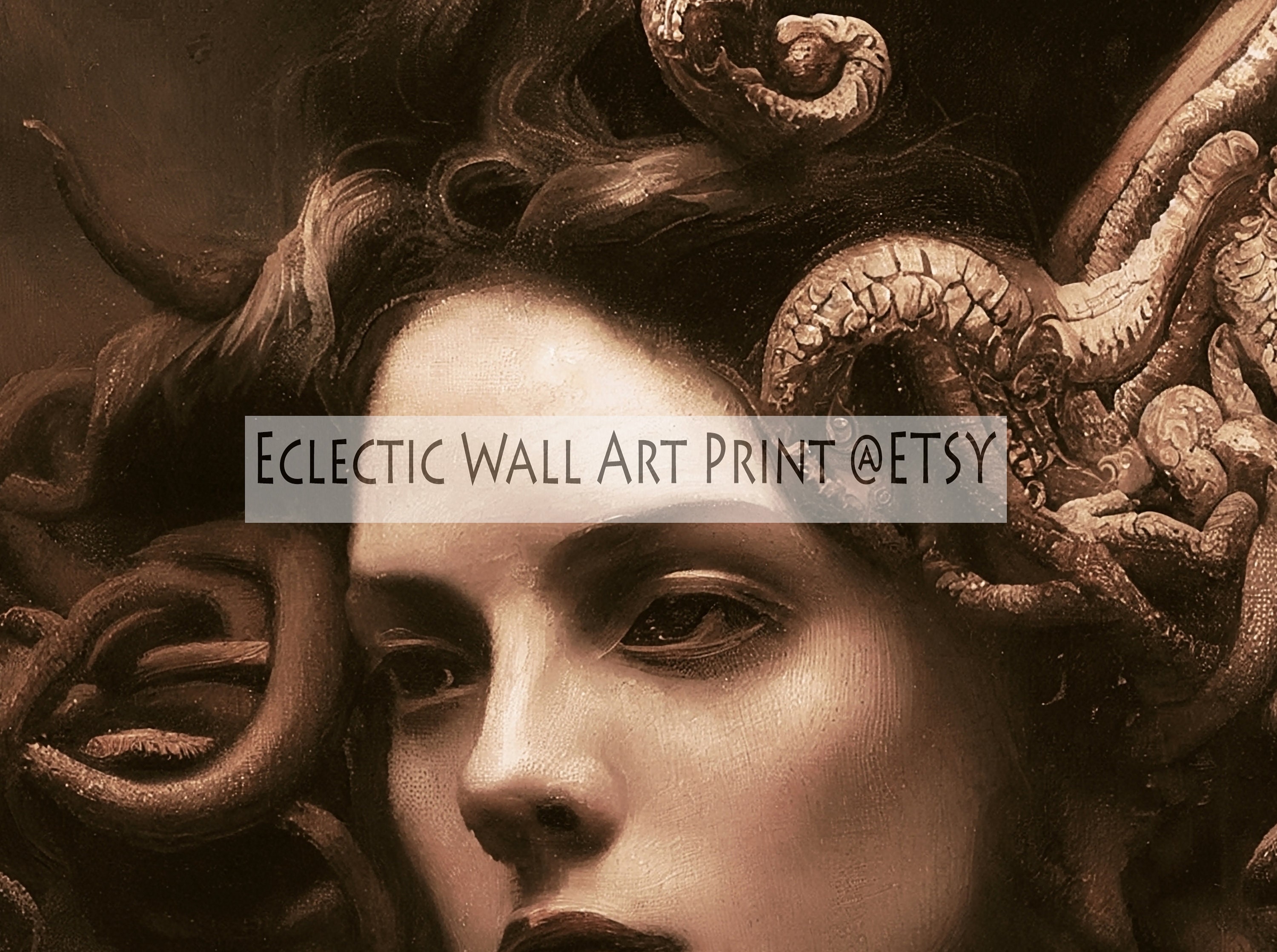 Medusa Portrait Painting: Dark Academia Wall Art (digital Download) - Etsy