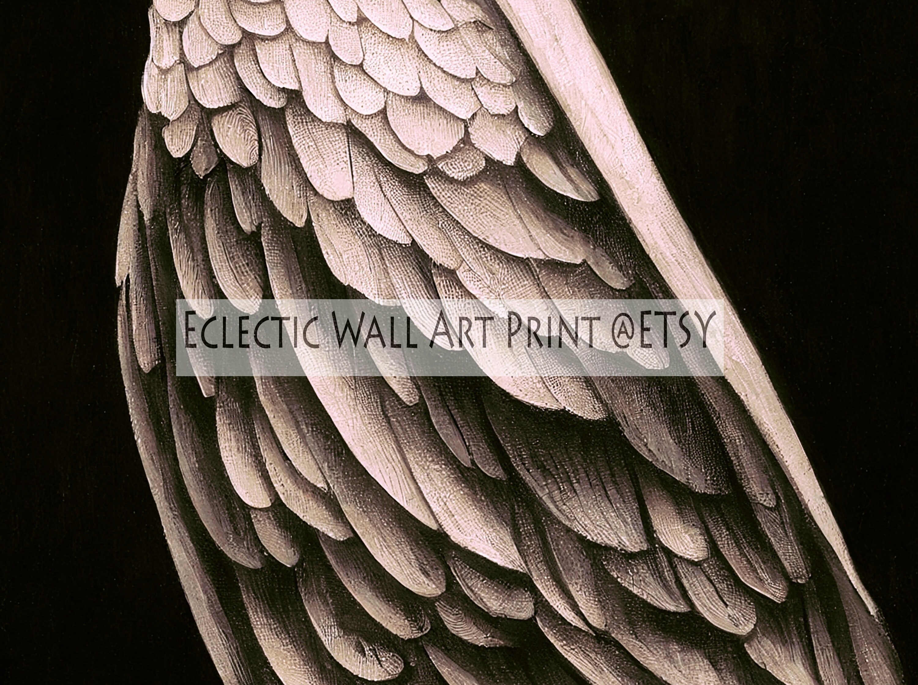 Fallen Angel Portrait, Dark Academia Decor, Dark Oil Painting, Moody ...