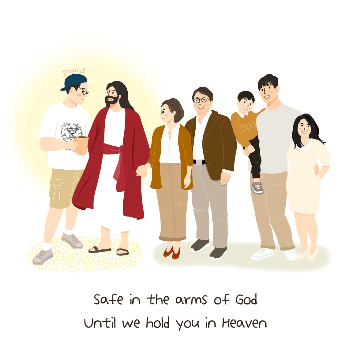 Custom Memorial Drawing From Photo Sympathy Condolence Gift - Etsy