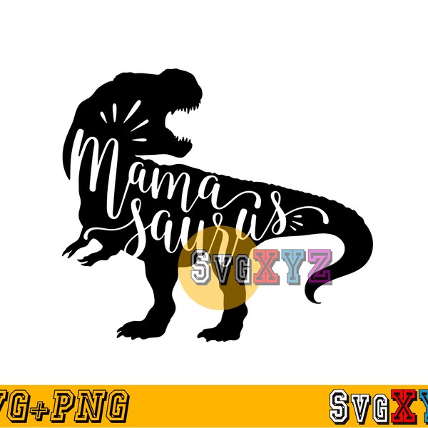 Mamasaurus Clipart - Etsy