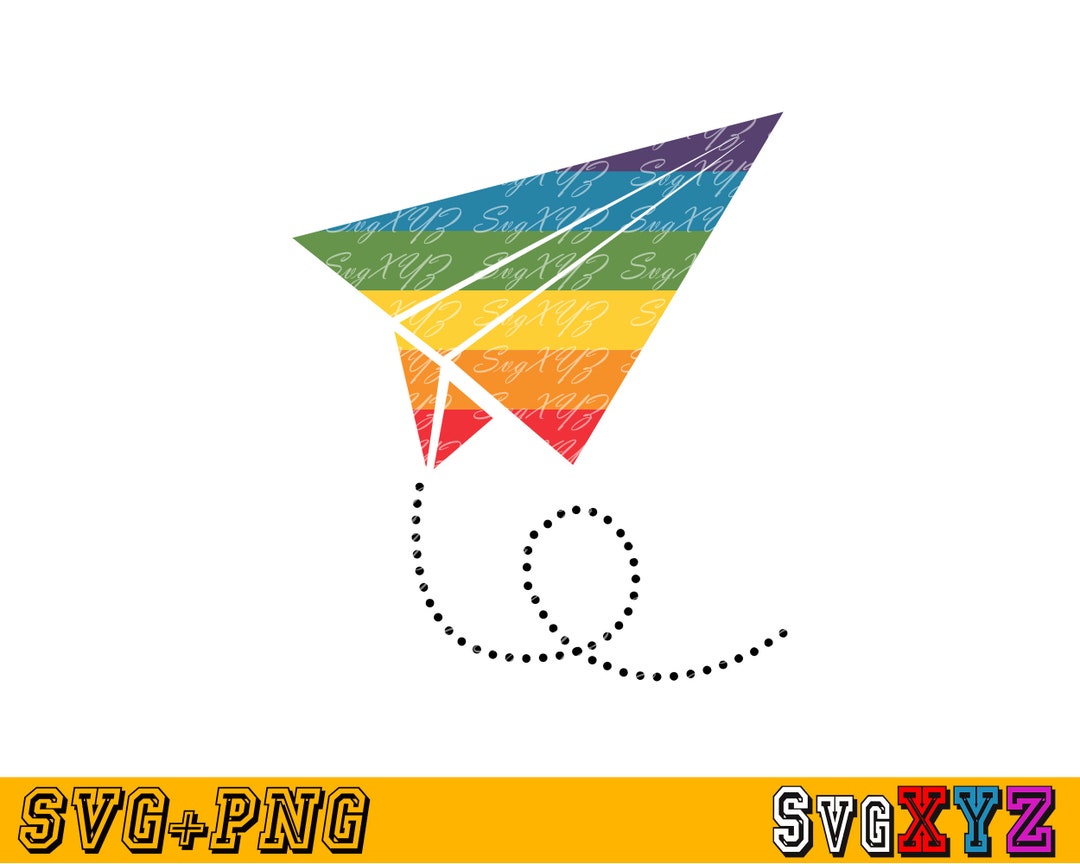 Pride Airplane Paper Svg LGBT Flag Svg LGBT Png Pride Paper - Etsy