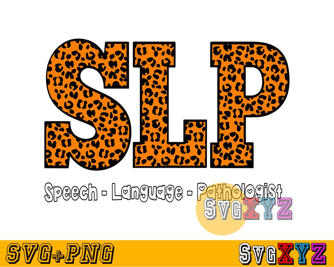SLP Svg SLP Clipart Design Back to School Design Speech - Etsy