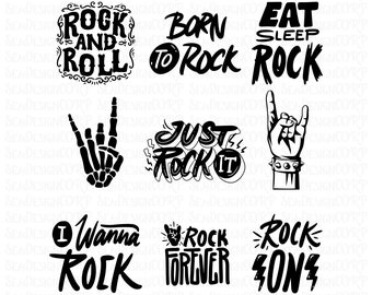 Rock Silhouette Svg - Etsy