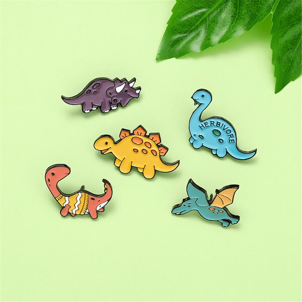 Dinosaur Pin - Etsy