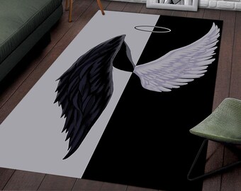 Angel and Devil Rug - Etsy