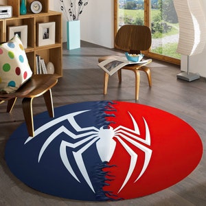 Spider Rug, Spiderman Rug, Round Rug, Home Decor, Carpet, Rugs for ...