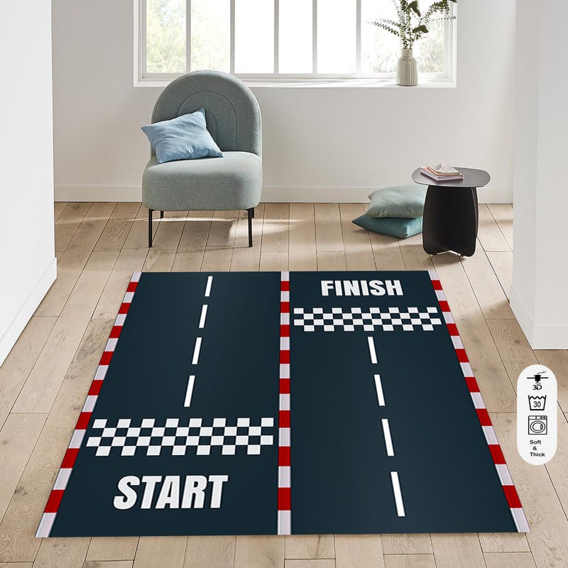 Race Track Rug - Etsy