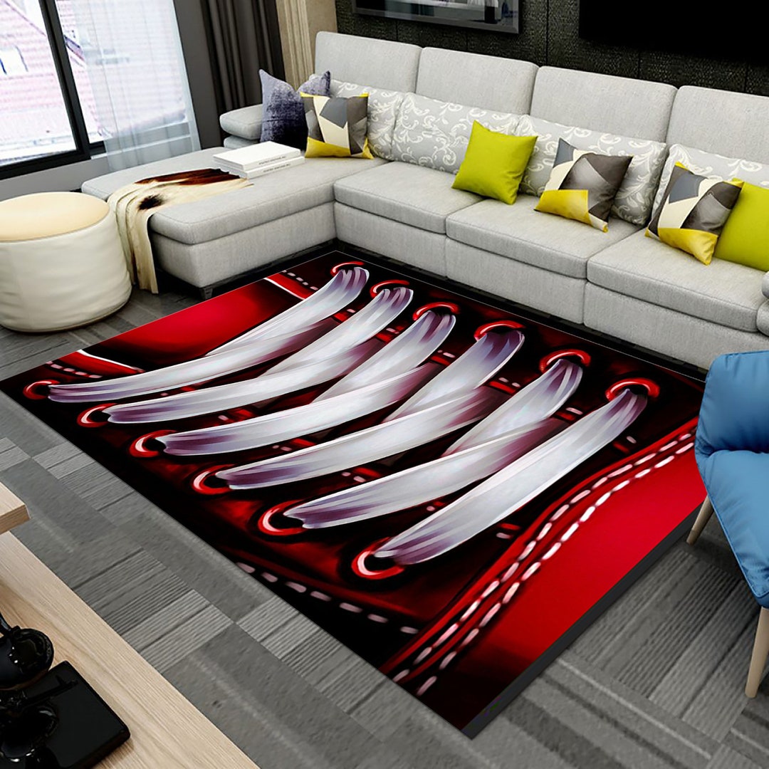 Red Sneakers Rug, Sport Rug, Shoe Rug, Hypebeast Rug,décoration D ...