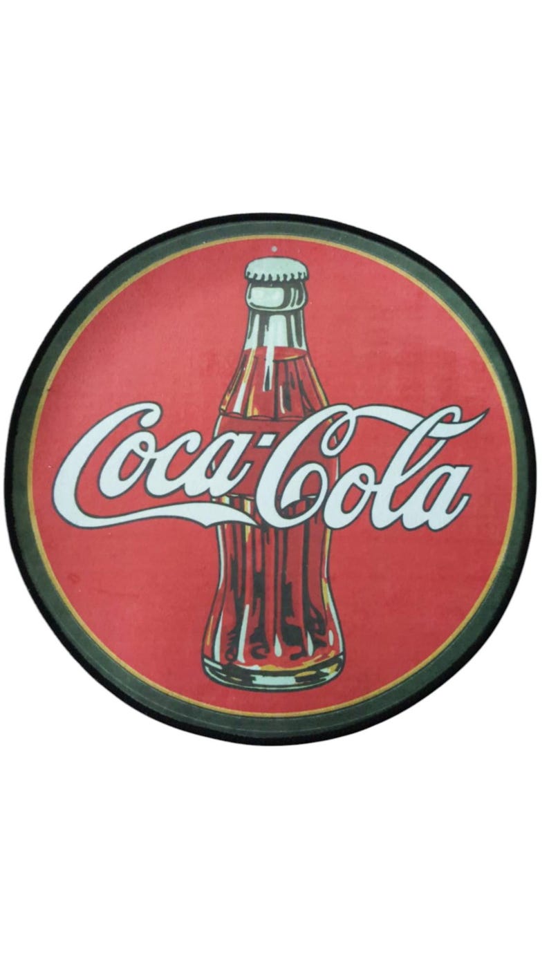Coca-cola Round Rug: Retro Coke Design, Soft Velvet, Area Rug, Living ...