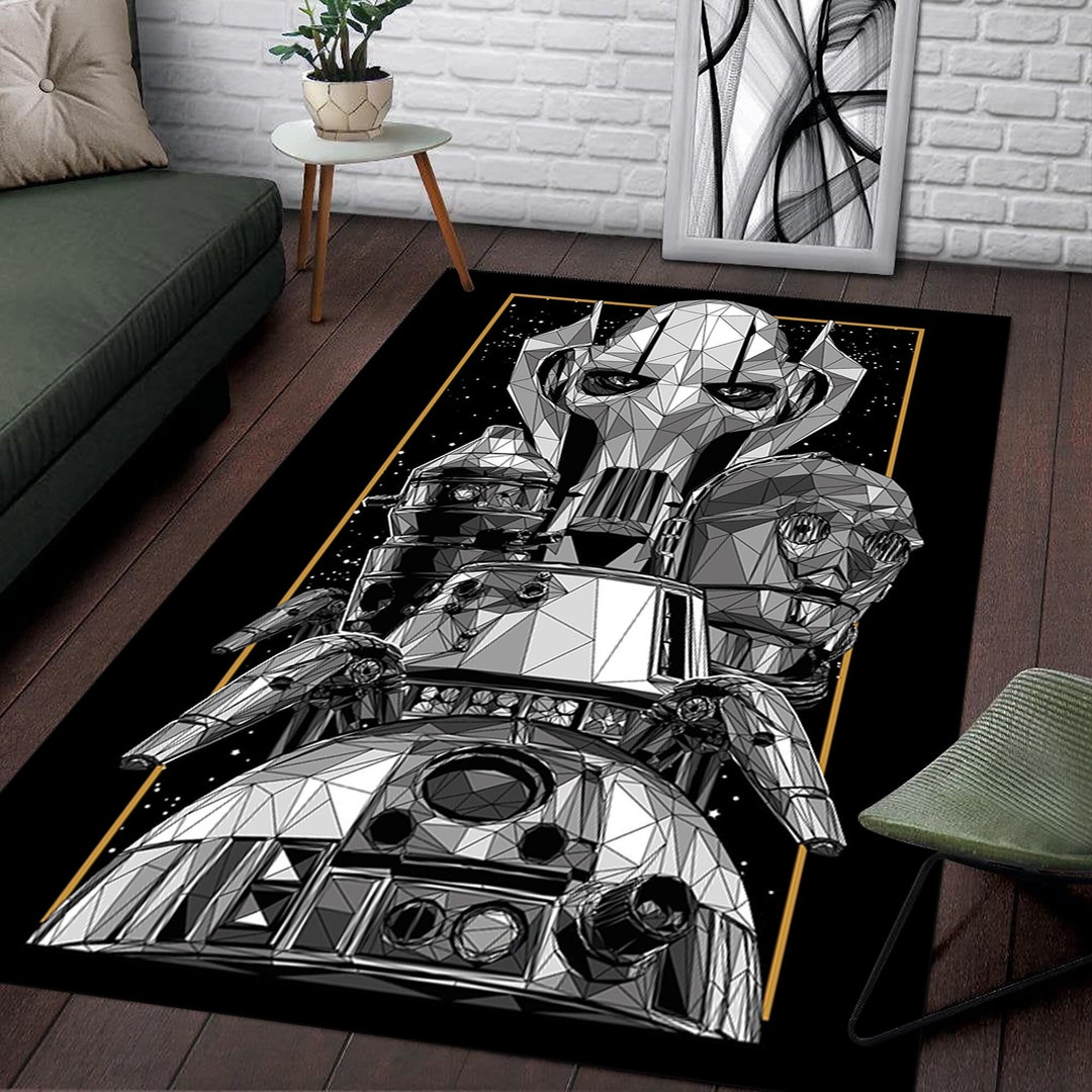 Star Wars Rug: General Grievous Pattern, Washable Teen Room Decor - Etsy