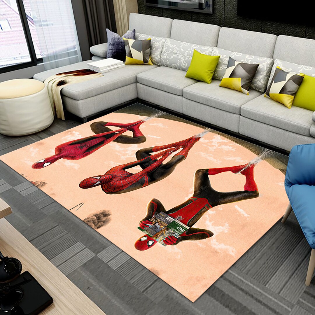 Spiderman Rug,fantastic Carpet, Spider Carpet, Colorful Rug, Home Decor ...