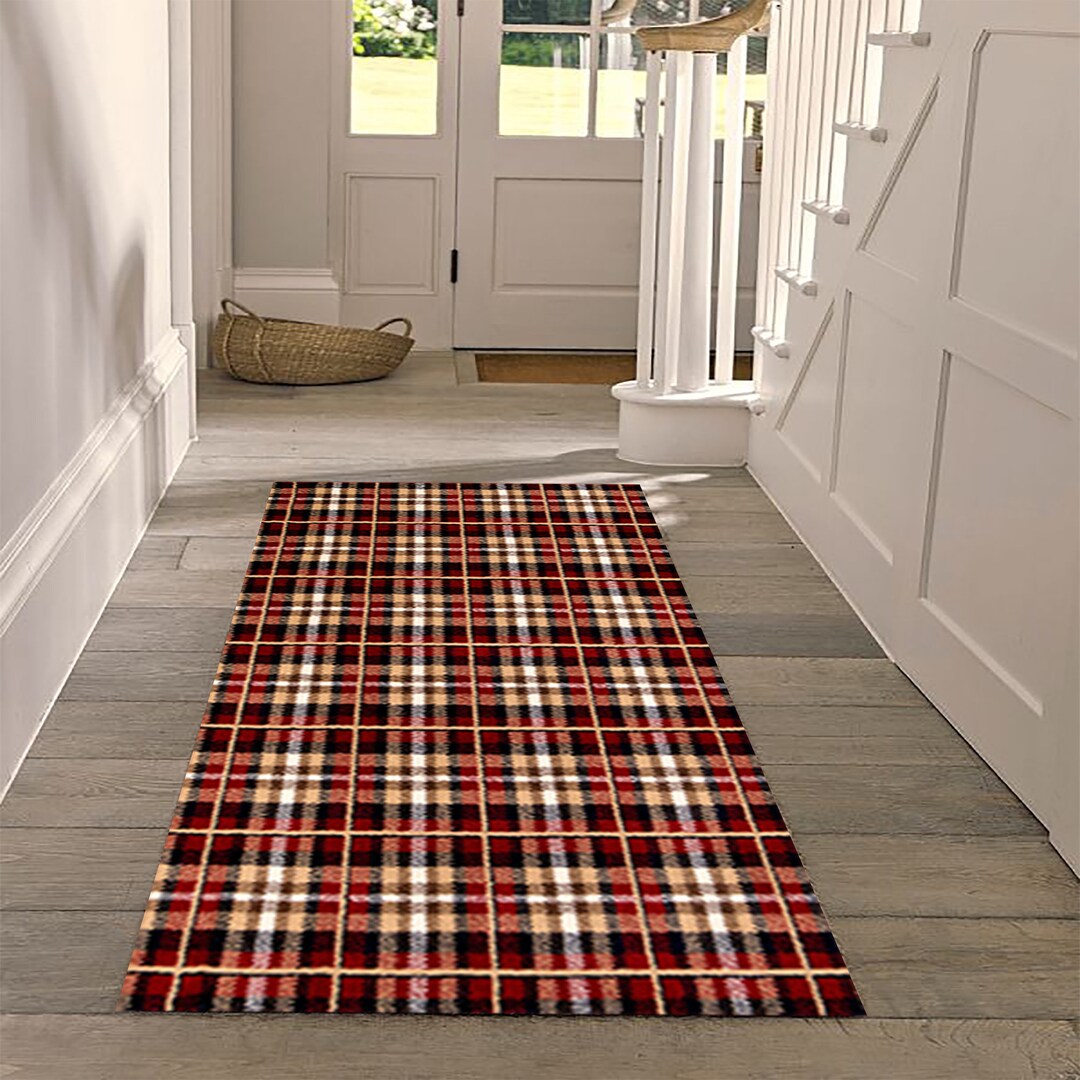 Scottish Design Runner Rug, Runner Rug, Rug for Hallway, Housewarming ...