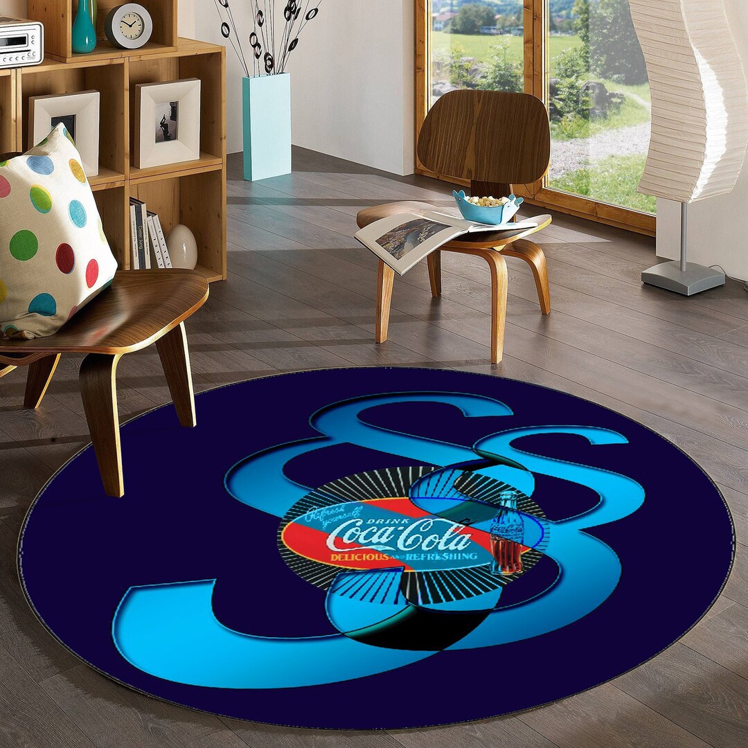 Coca Cola Rug, Coca Cola Carpet, Round Rug, Home Decor, Carpet, Rugs ...