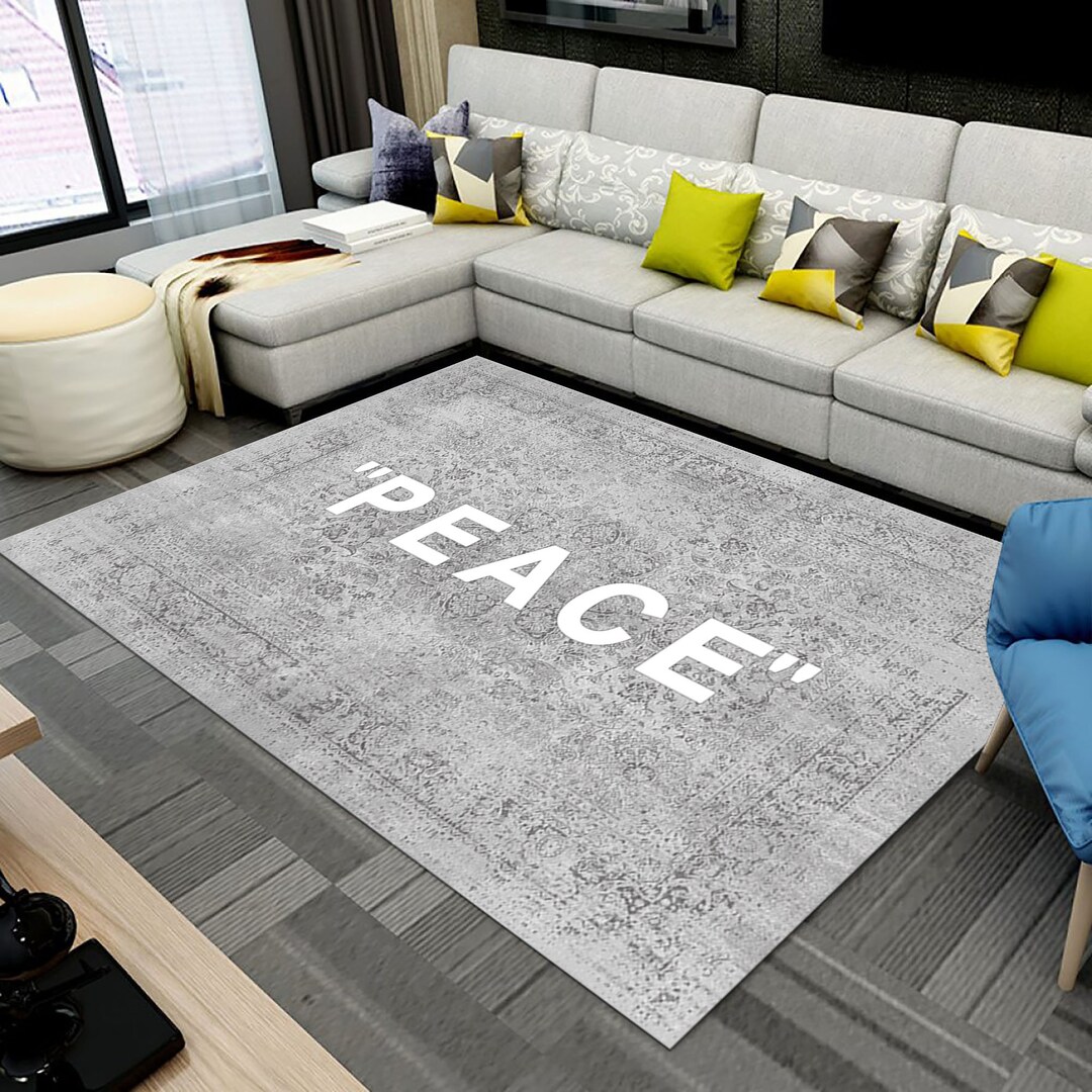 Peace Rug, Peace Sign Rug, Hippie Peace Rug, Boho Peace Rug, Peace ...