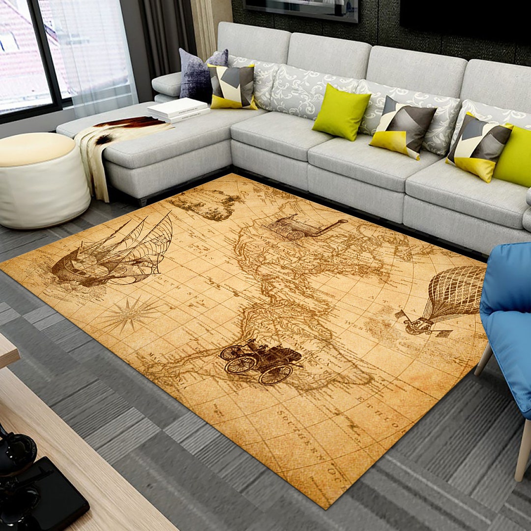 World Map Decor,world Map Rug,décoration D'intérieur,wohnkultur ...