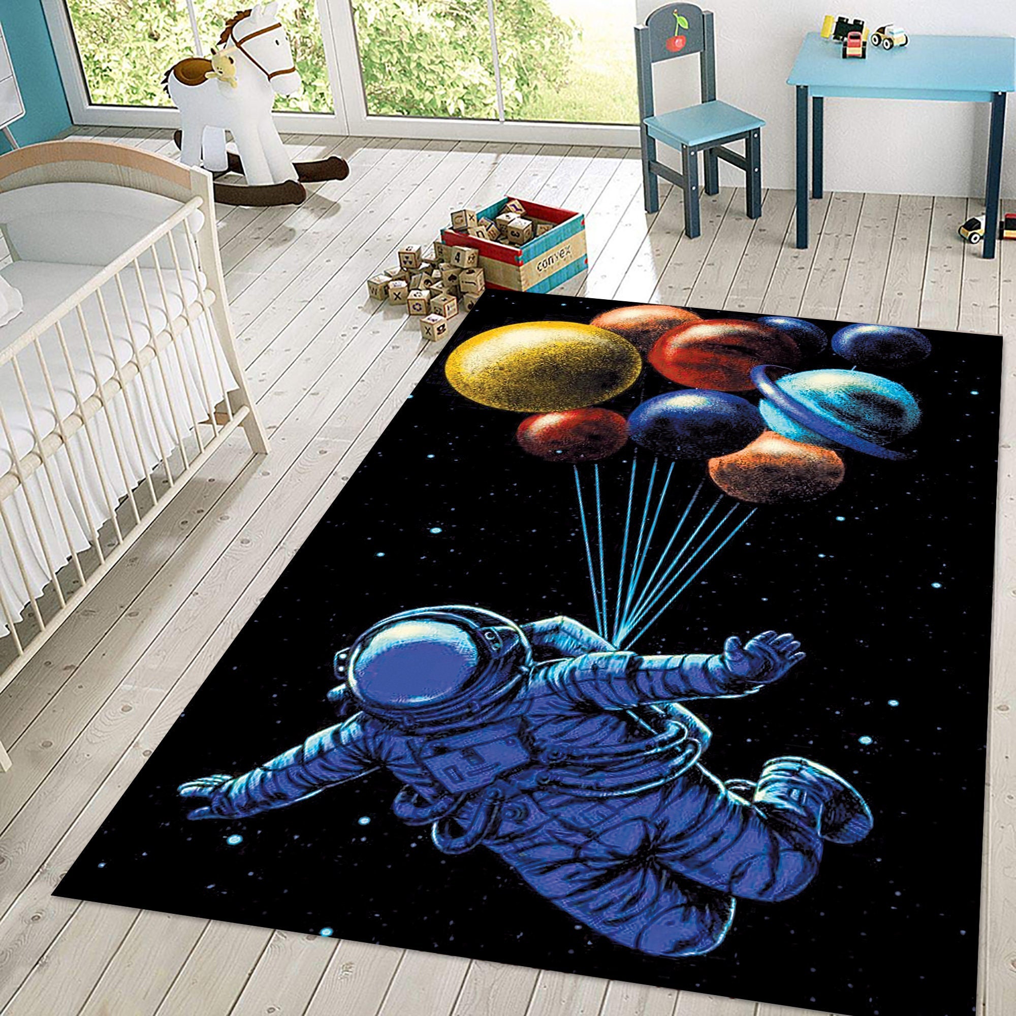 Astronaut Rug Space Rug Kids Rug Kids Rug for Playroom - Etsy