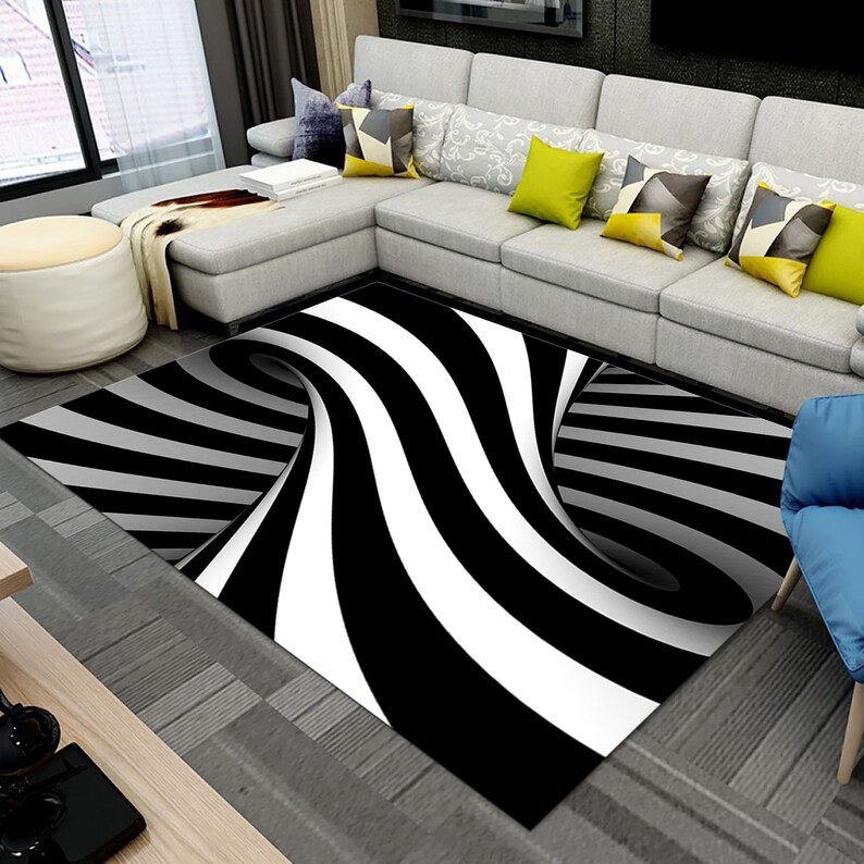 Illusion Rug Optical Illusion Rug Vortex Rug Illustration - Etsy