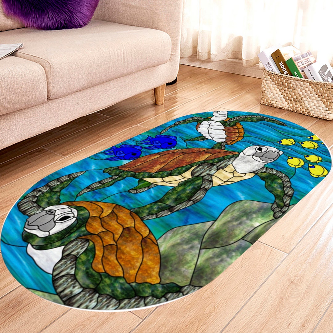 Turtle Patterns, Oval Carpet, Modern Carpet, Kitchen Carpet, Living ...
