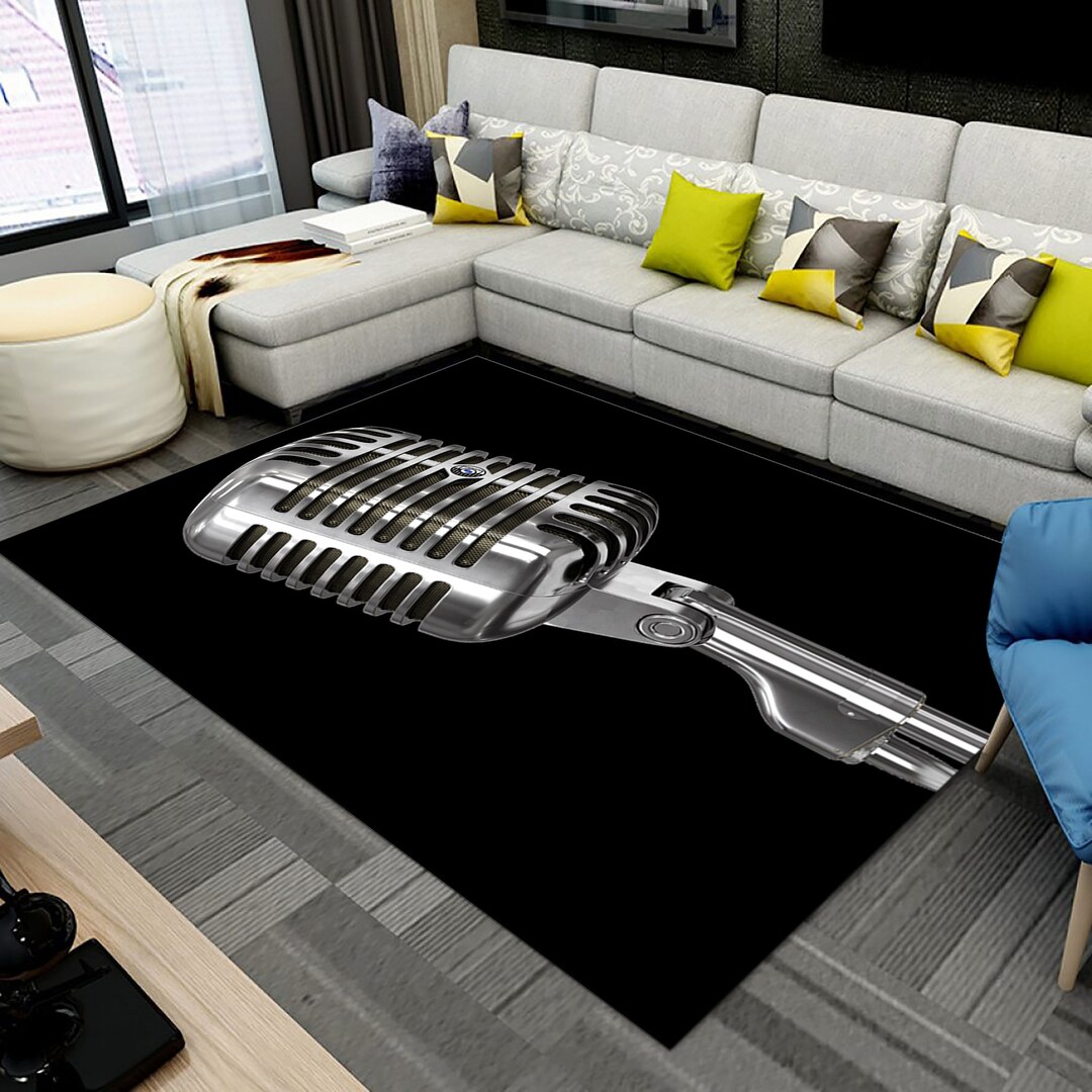 Musical Instruments Rug, Rugs for Living Room, Rugs for Bedroom, Art ...