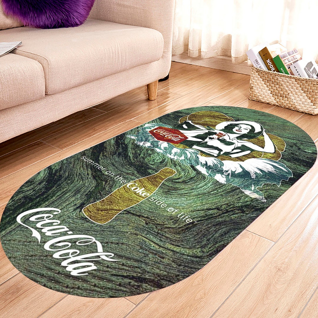 Coca Cola Rug,oval Rug,legendary Drink Rug,drink Rug,custom Area Rug ...