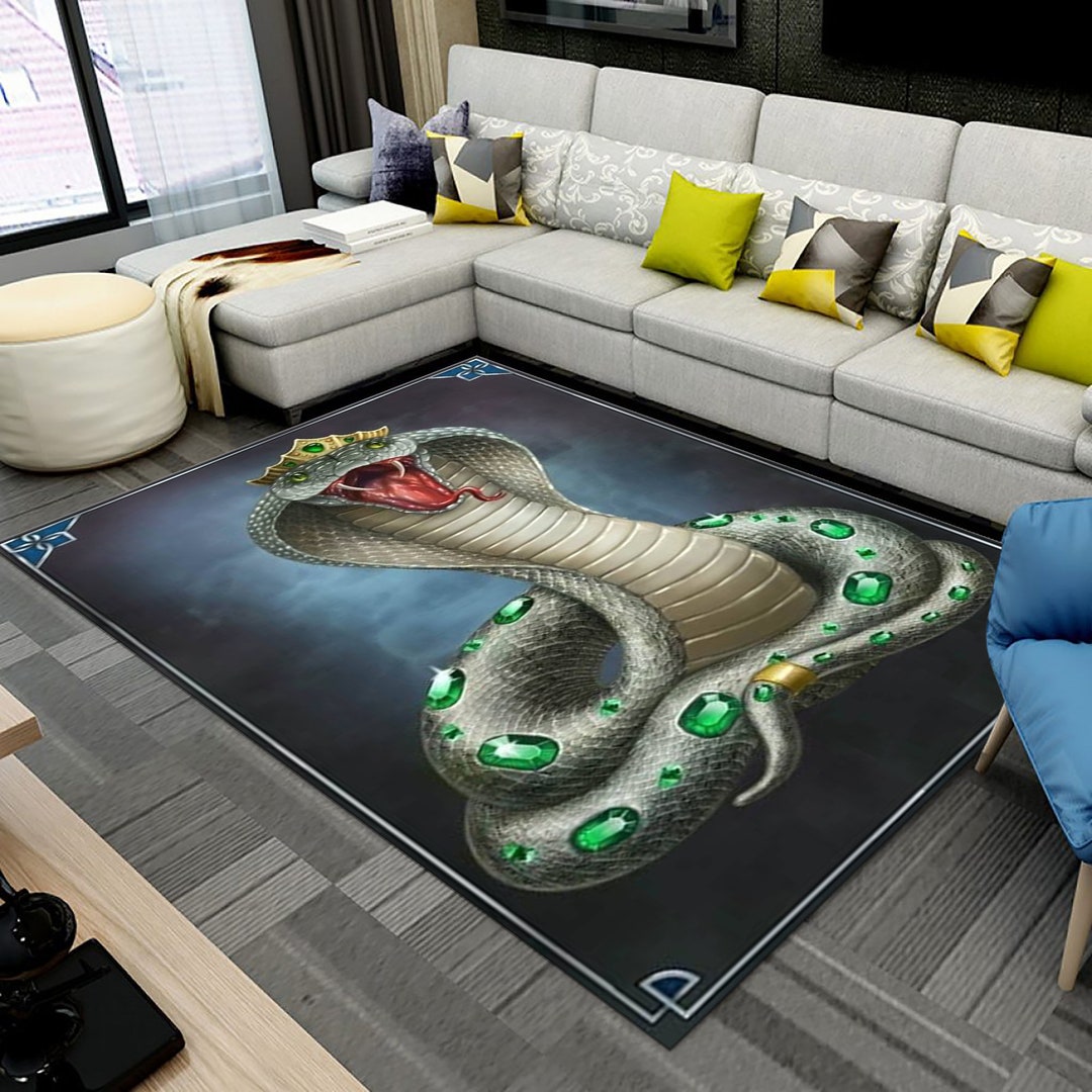 Cobra Snake Rug, King Snake Rug, Colorful Rug, Home Decor, Carpet, Rugs ...