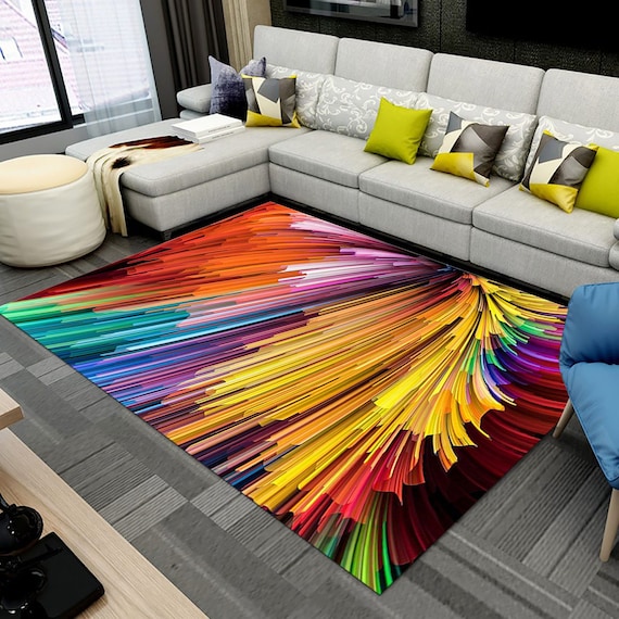 Colorful Living Room Rugs