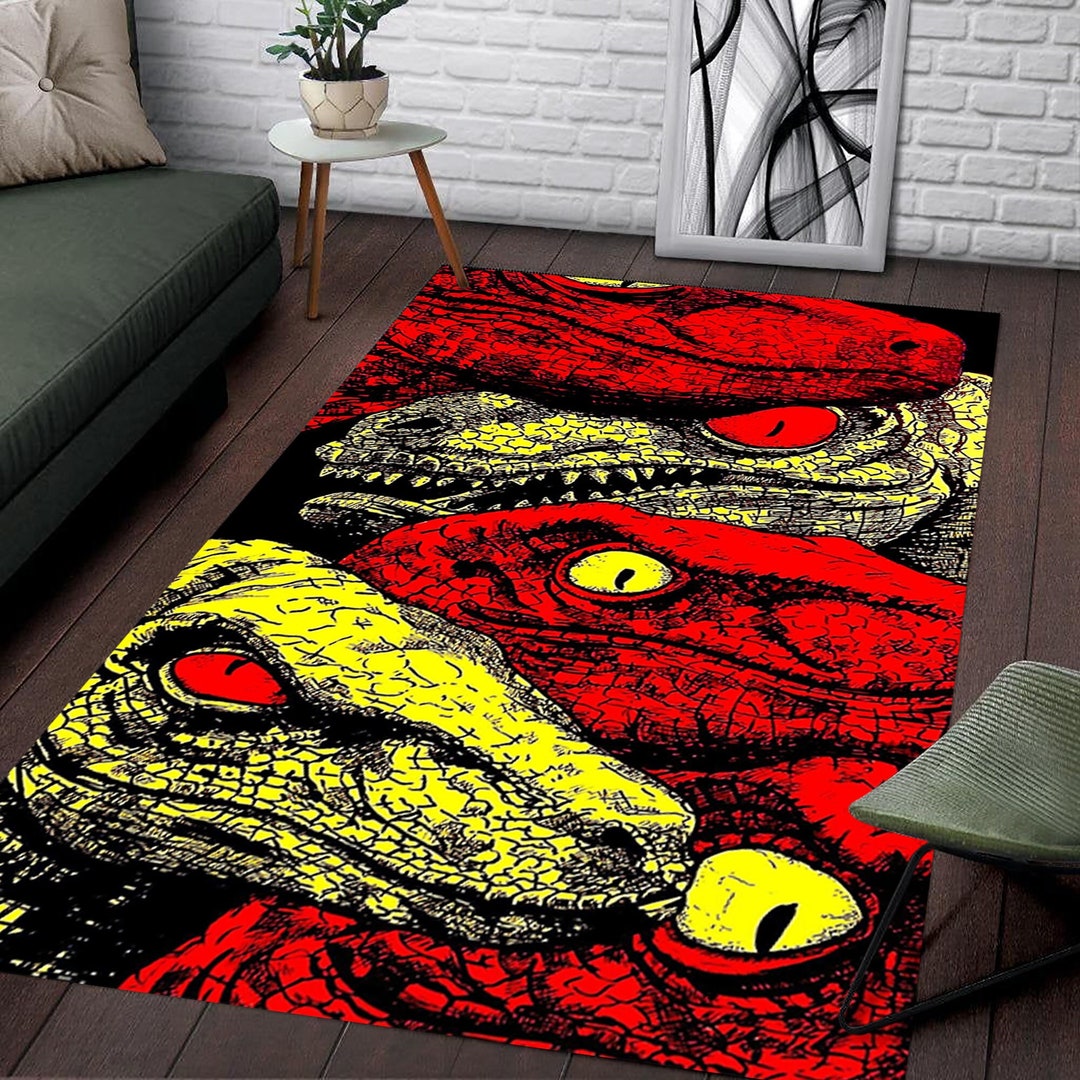 Snake Rug,red-yellow Snake Decor,decoración Del Hogar,living Room Rug ...